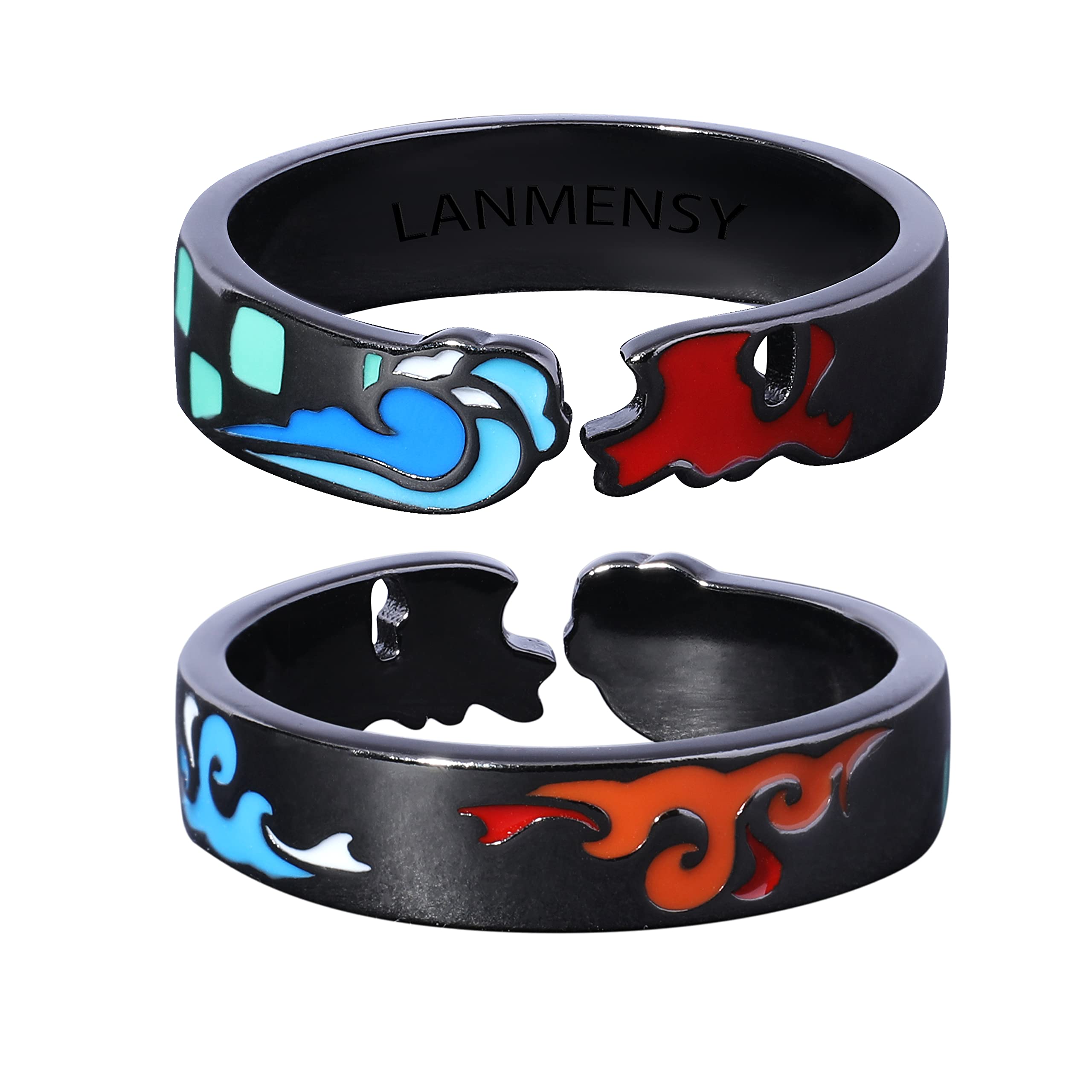 Mua Demon Slayer Rings Anime Jewelry Original 925 Sterling Silver ...