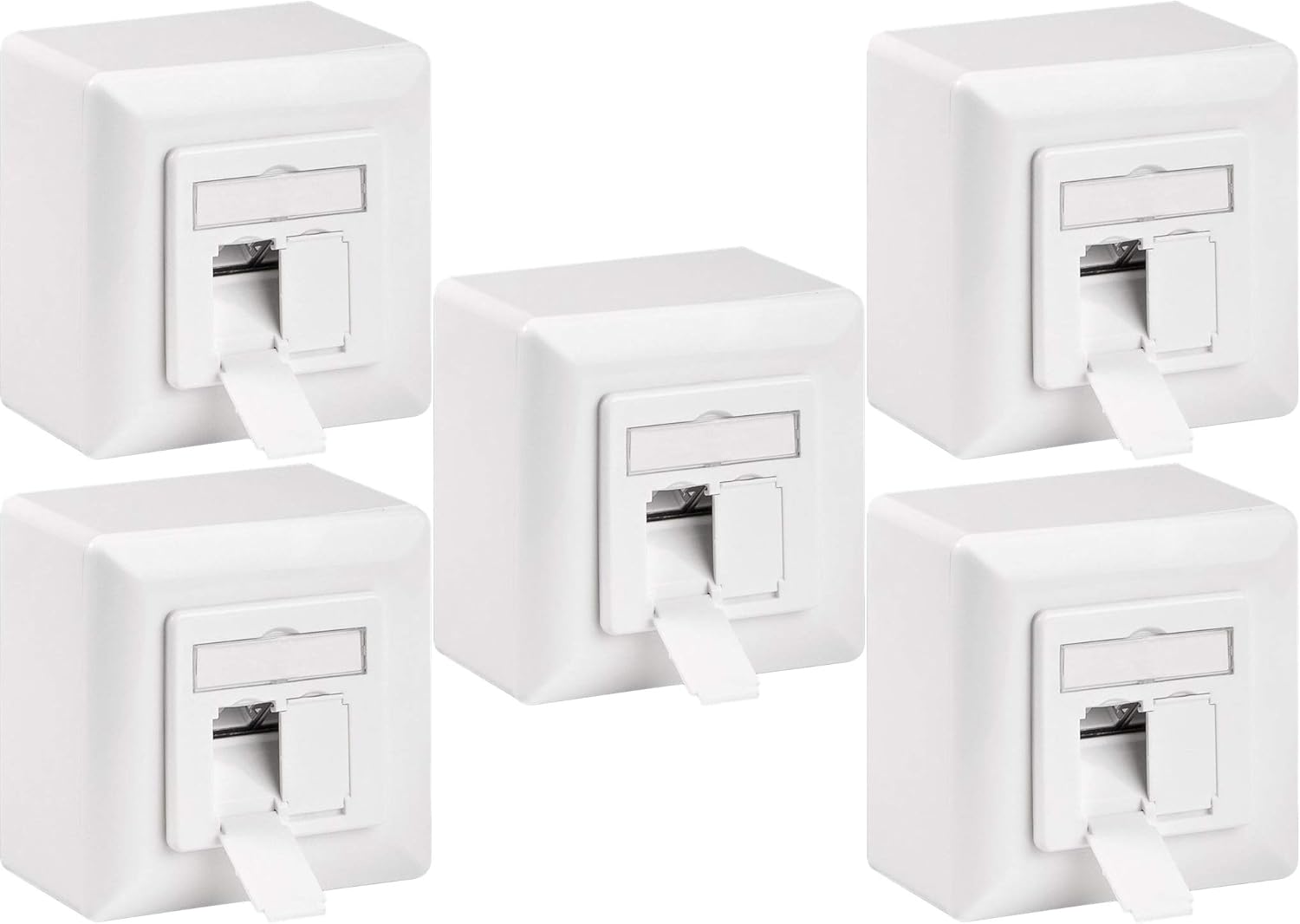 1aTTack Network Box Flush-Mounted Socket for Cat5 Cat5e Cat6 Cat7 Cat8 ...