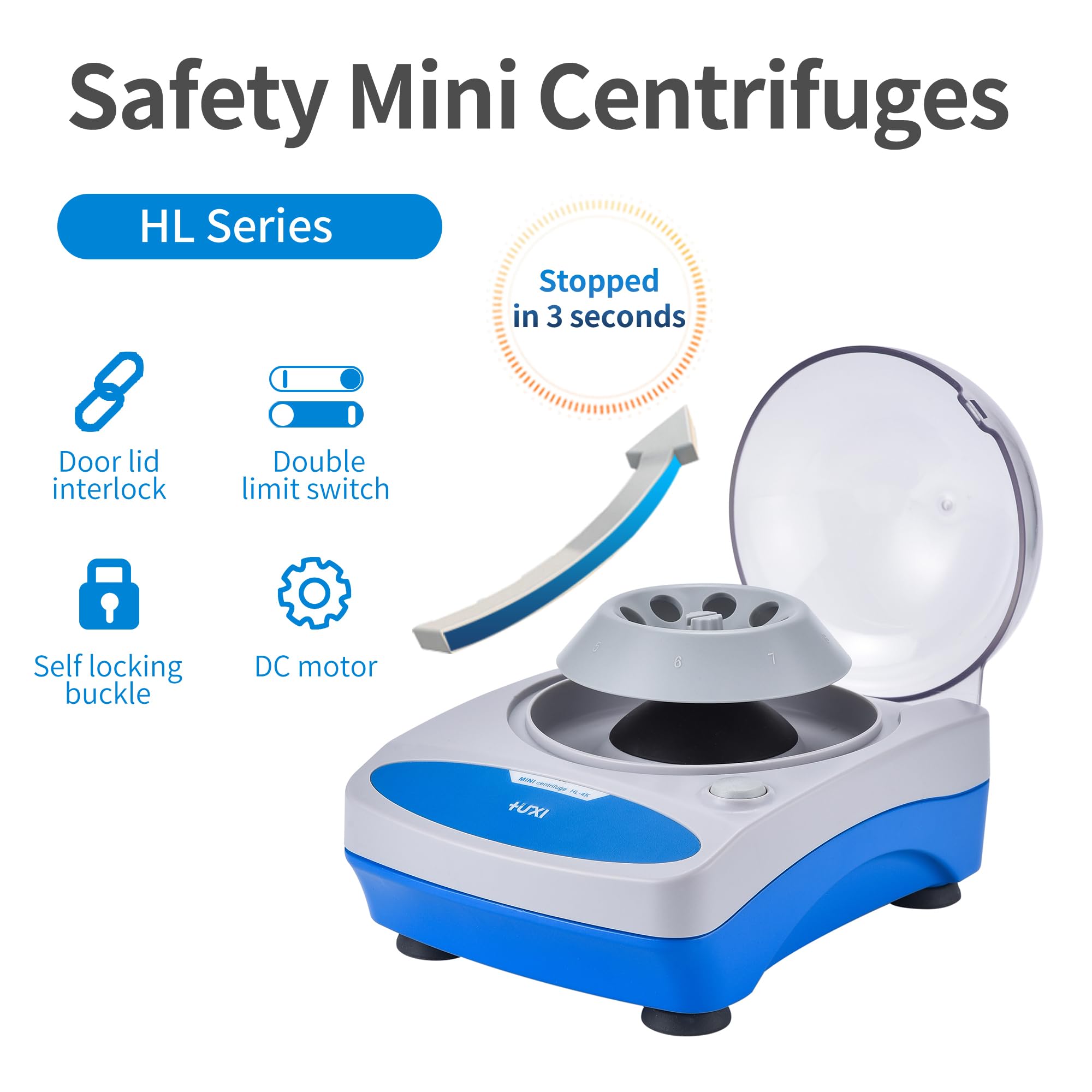 Mua +UXI Mini Centrifuge Machine 4000rpm Scientific Lab Benchtop ...