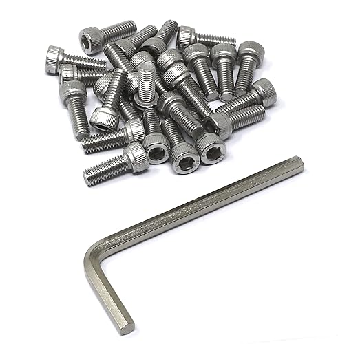 iexcell 50 Pcs M6 x 16mm Thread Pitch 1 mm Stainless Steel 304 Hex ...