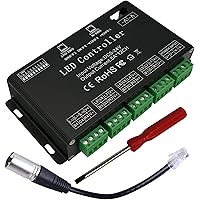 Amazon.com: GIDERWEL 12 Channel DMX Decoder RGB LED Controller 60A PWM ...