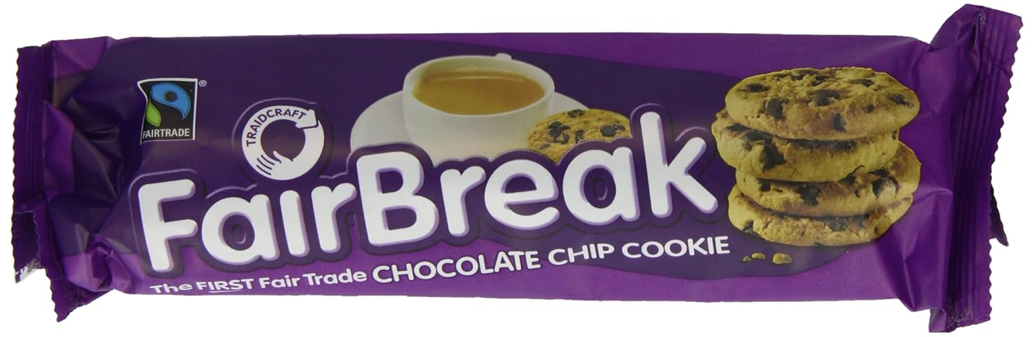 Traidcraft FairBreak Fair Trade Chocolate Chip Cookies 150 g (Pack of ...