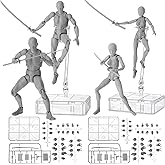 Amazon.com: Wettarn 4 Sets Action Figure Drawing Model Body Action ...