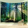 Amazon.com: ALFALFA Sunshine Forest Tapestry Morning Green Trees ...
