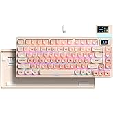 Amazon.com: Womier 75% Wireless Mechanical Keyboard with Color ...