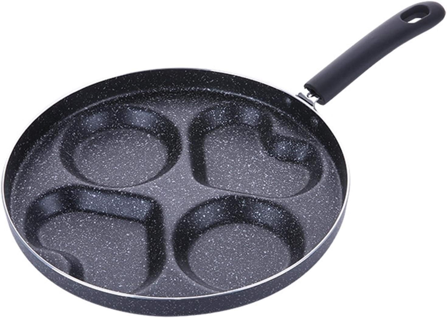 Amazon.com: LTGABA Heart-Shaped Non-Stick Frying Pan Four-Hole for Eggs ...