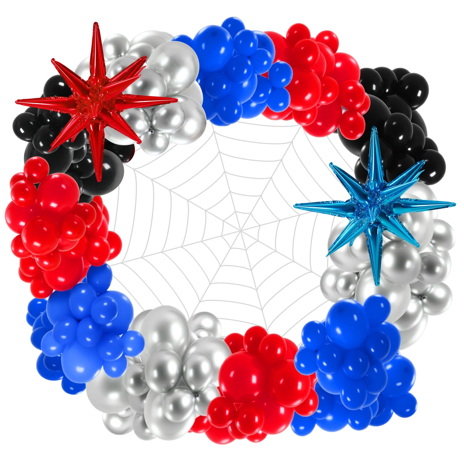 Leyndo 332 Pcs Spider Balloons Arch Garland Kit with 10.8 ft 7 Coils ...