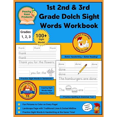 Mua 1st 2nd 3rd Grade Dolch Sight Words Workbook: Over 100 1st 2nd 3rd ...