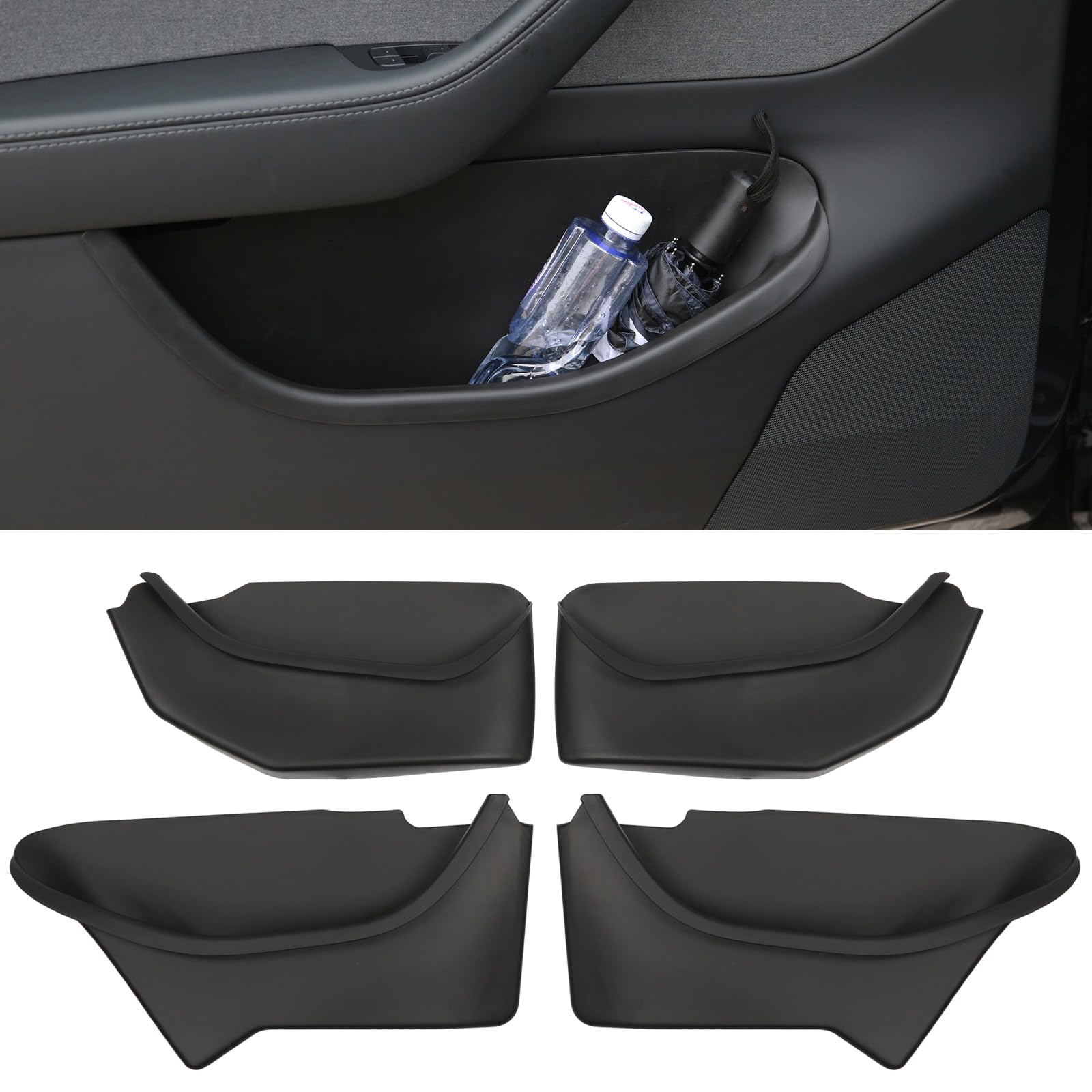 Door Pocket Liner for Tesla Model Y Juniper 2025 2026 Side Door Storage ...