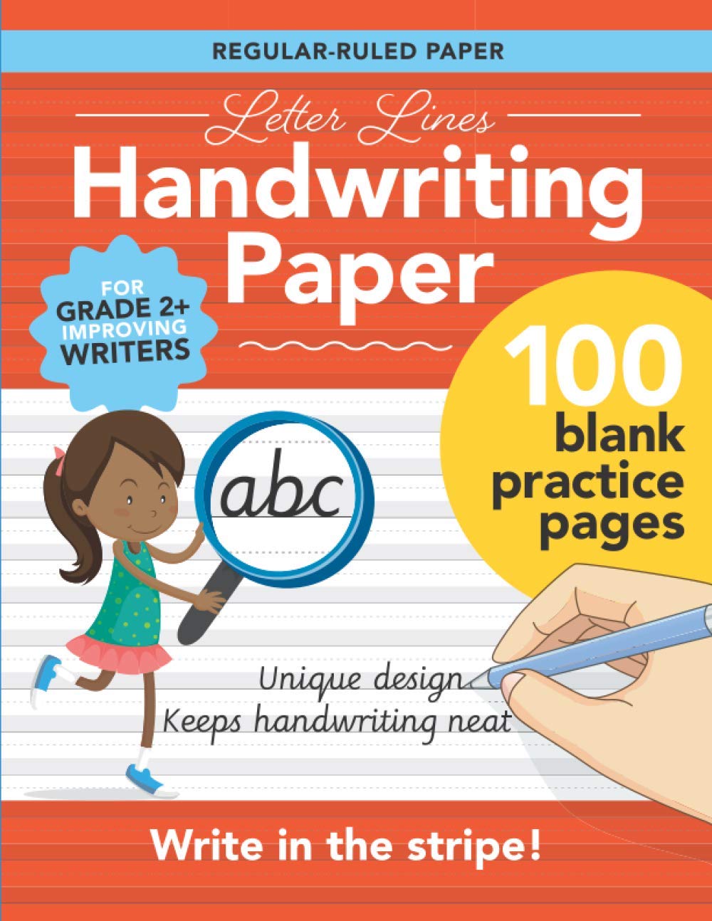 Mua Letter Lines Regular Ruled Handwriting Paper: 100 blank practice ...