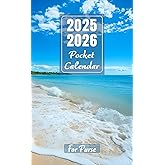 Amazon.com: Pocket Calendar 2025-2026 for Purse: Small 2-Year Monthly planner January 2025 to ...