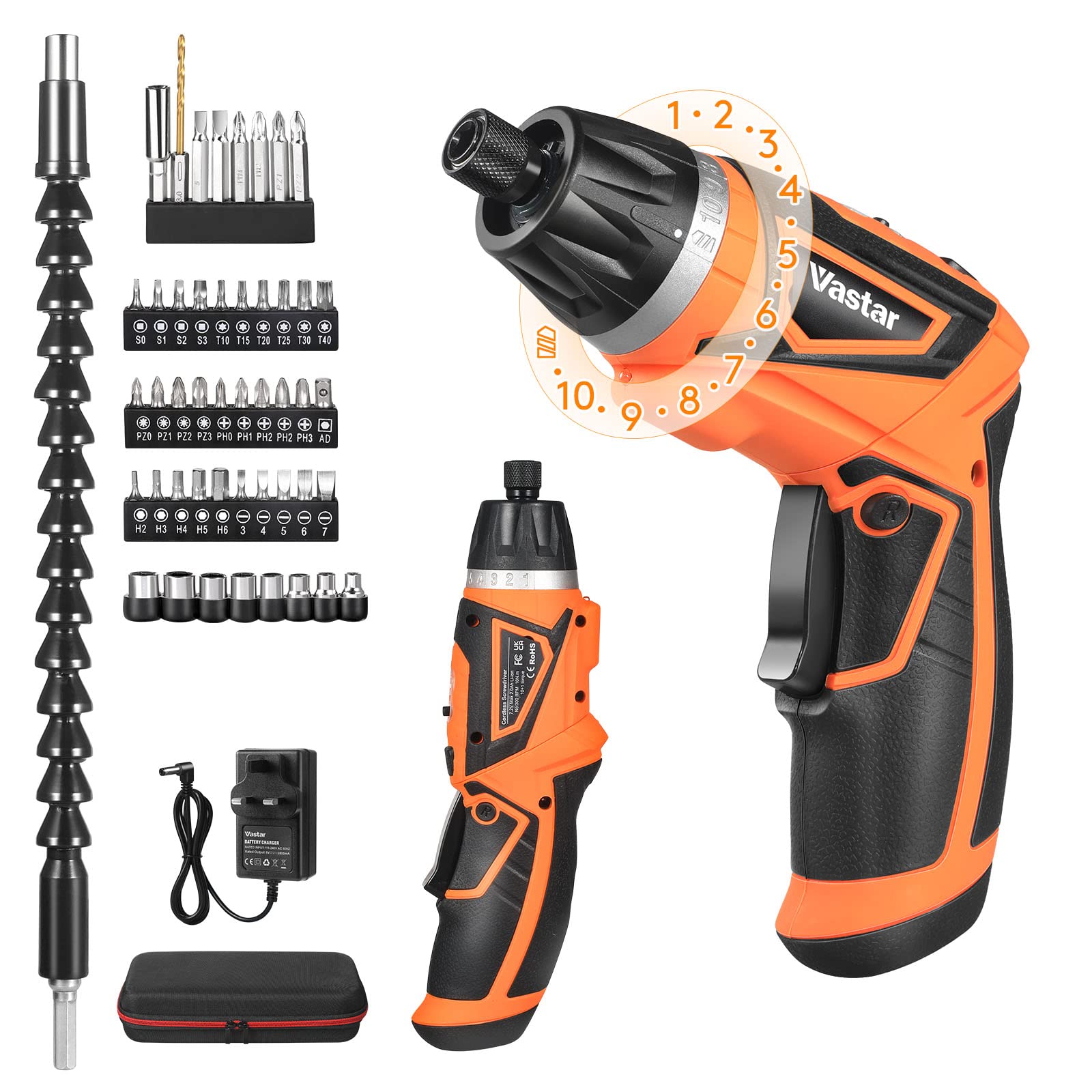 Mua Vastar 7.2V Cordless Screwdriver, Electric Power Screwdriver Set ...