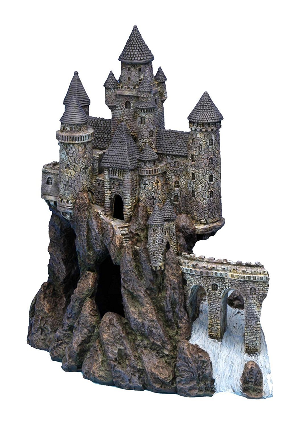 Penn-Plax Age-of-Magic Wizard’s Castle Aquarium Decoration – Safe for ...