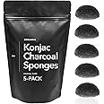 Amazon.com: Minamul Konjac Exfoliating Organic Facial Sponge Set | Gentle daily face scrub ...