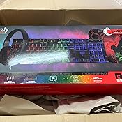 Orzly Gioco Mouse e Tastiera [Retroilluminata RGB], Tappetino per Mouse ...