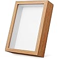 Amazon.com - Artibetter 8x6 Display Frame Shadowbox Display Case Wooden ...