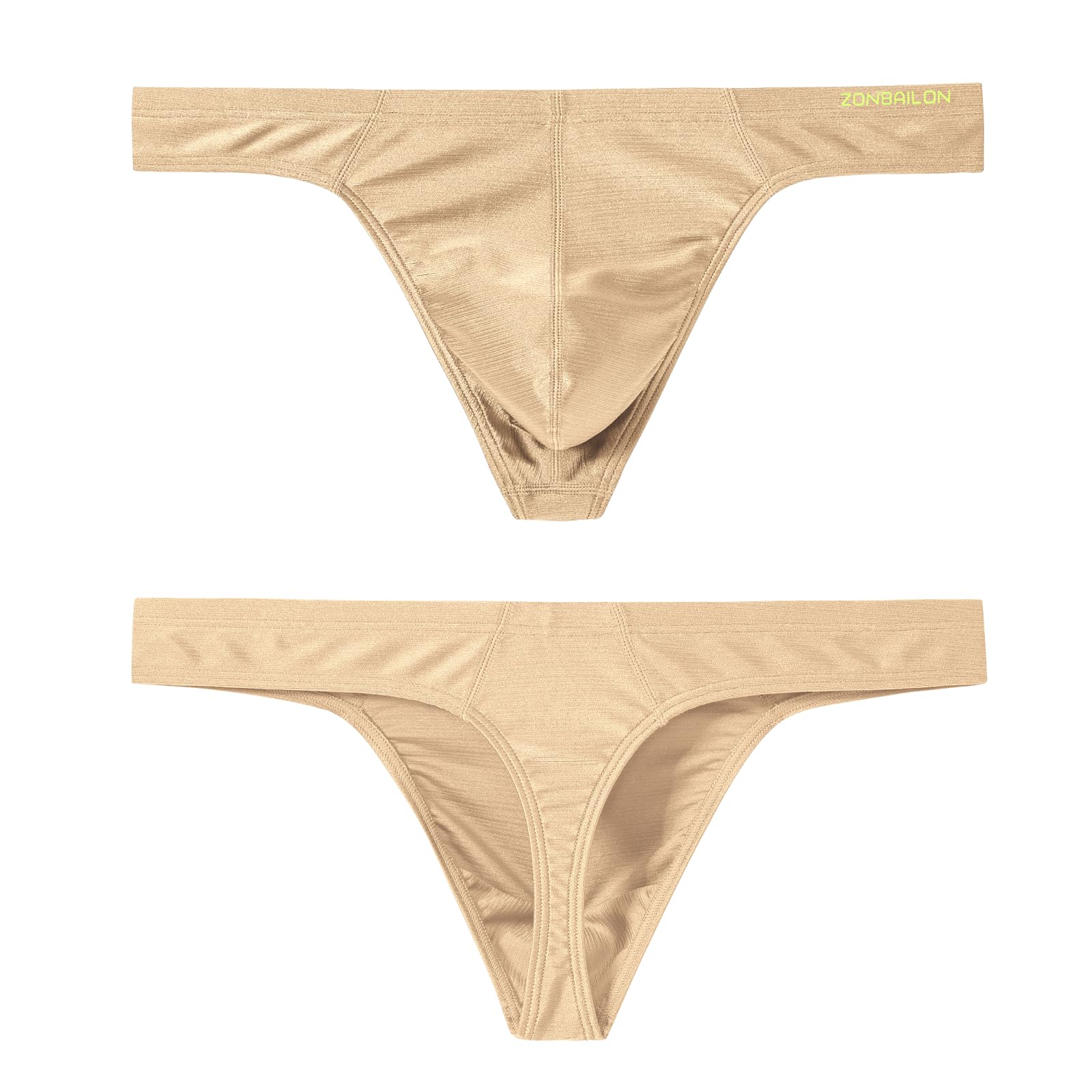 JINSHI Men's Ice Silk Glossy G-String Thongs Sexy Wide Low Rise ...