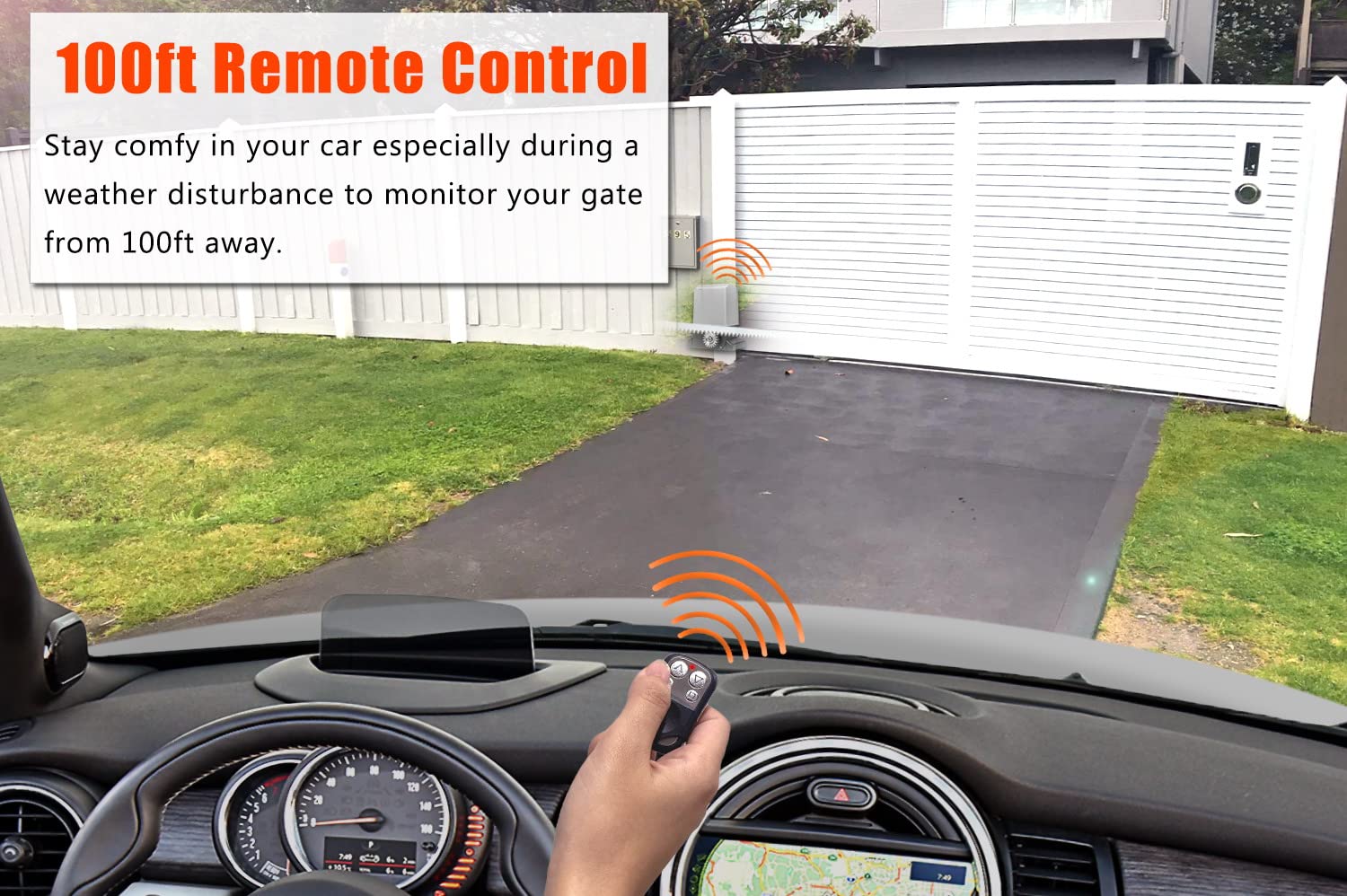 Mua Blütezeit 2700lb Rack Drive Sliding Gate Opener, 550W Automatic ...