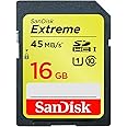 Amazon.com: SanDisk Extreme 16 GB SDHC Class 10 UHS-1 Flash Memory Card 45MB/s SDSDX-016G-X46 ...