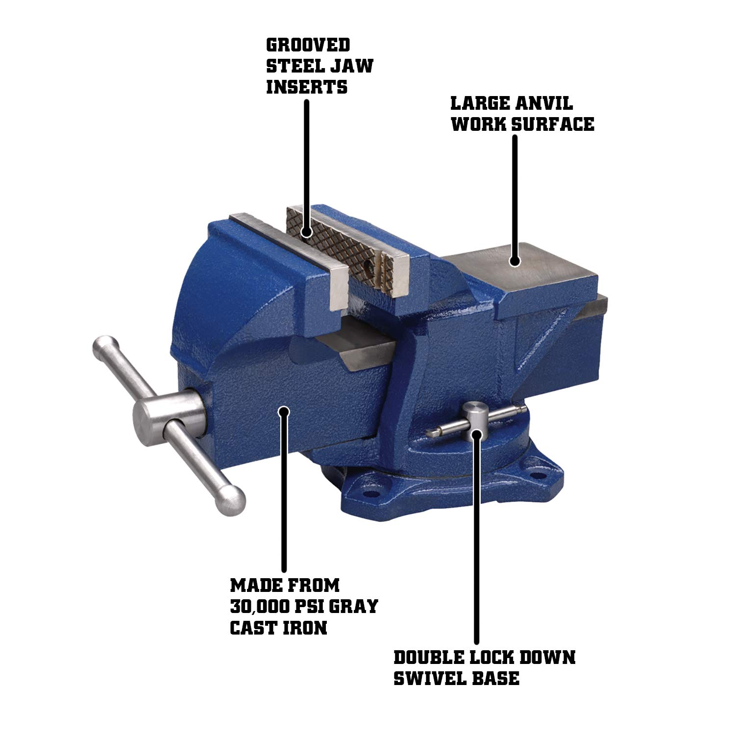 Mua Wilton General Purpose Bench Vise, 4" Jaw Width, 3" Max Jaw Opening ...