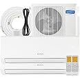 Amazon.com: ROVSUN 2 Zone 9000 + 9000 BTU Mini Split AC/Heating System ...