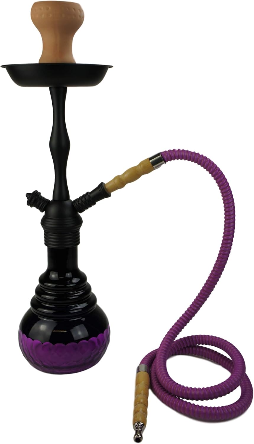 BAYLI - Shisha Set, Hookah, Orientalische Wasserpfeife mit 1 Schläuchen ...