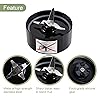 Equust 2-pack Cross Blade Blender Replacement Parts Work with Magic ...