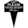 Amazon.com : Please Keep Off The Grass Aluminum Yard Sign 10x14 : Patio ...