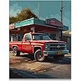 Amazon.com: Inspirational Wall Art Co. - Retro Chevy Truck Poster - Car ...