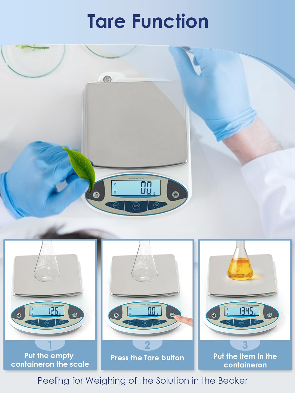 CGOLDENWALL Lab Scale 20kgx0.1g Digital Precision Scale Electronic ...