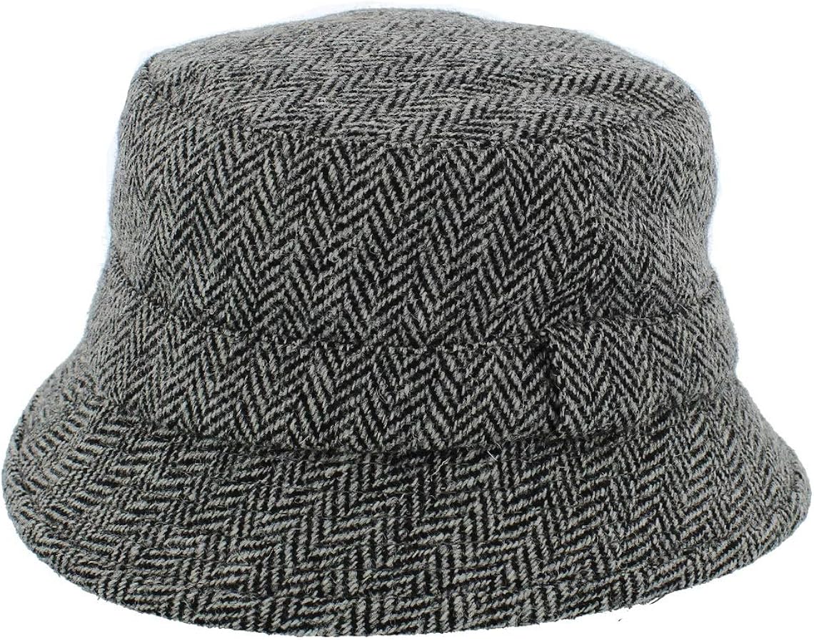 Failsworth Grouse Harris Tweed Hat (X-Large, Black/White): Amazon.co.uk ...