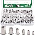 Amazon.com: Keadic 126Pcs Metric Rivet Nut Assortment Kit 304 Stainless Steel - M3 M4 M5 M6 M8 ...