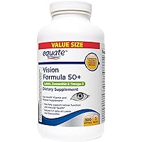 Amazon.com: Equate Vision Formula 50+ Lutein, Zeaxanthin & Omega-3, 300 ...