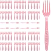 Amazon.com: Blue Orchards Hot Pink Plastic Forks (50 Pieces ...