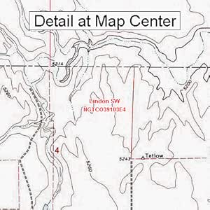 Amazon.com : USGS Topographic Quadrangle Map - Lindon SW, Colorado ...
