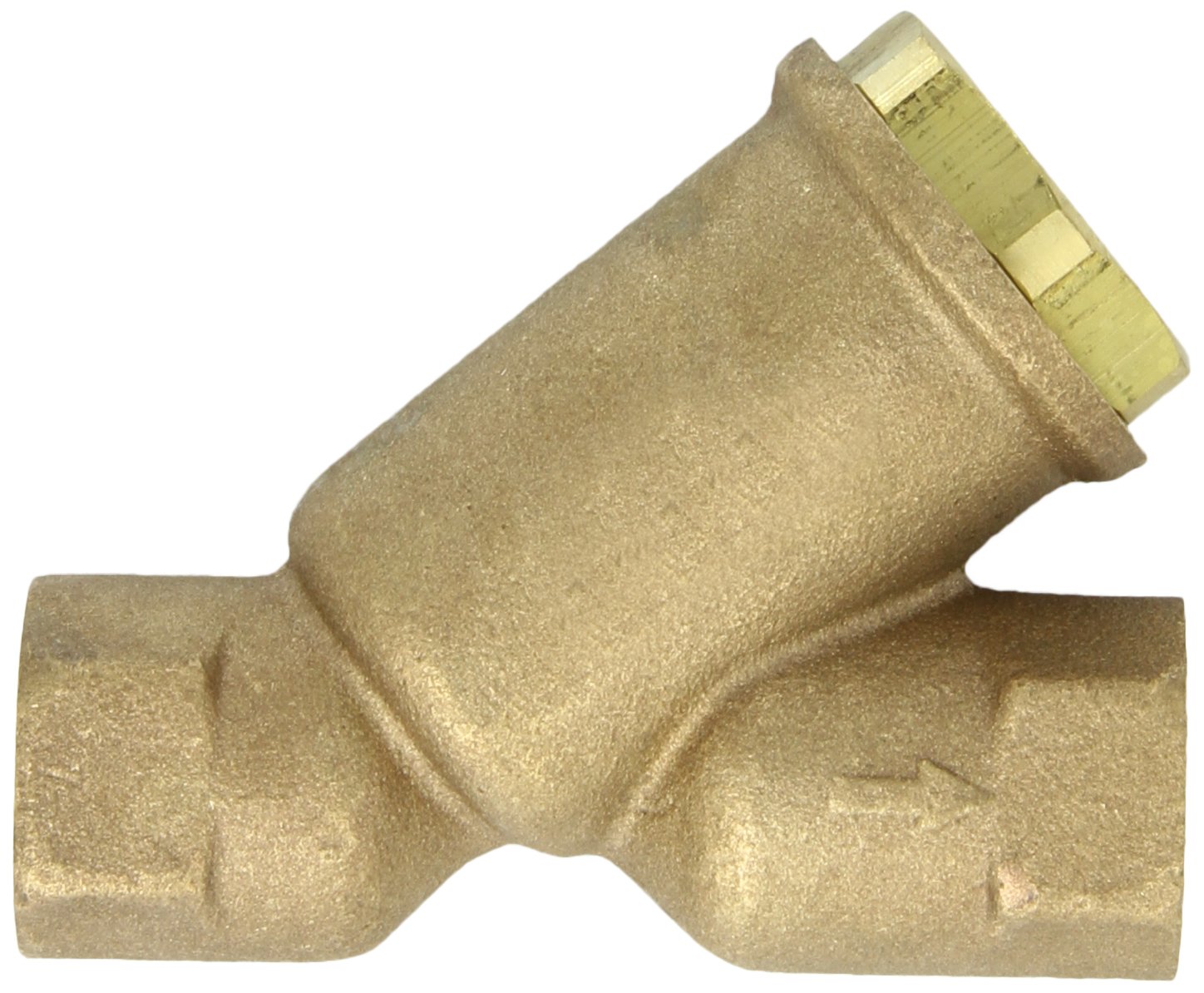 Apollo Valve 59 Series Bronze Y-Strainer with Tapped Cap 3/4 NPT Female ...