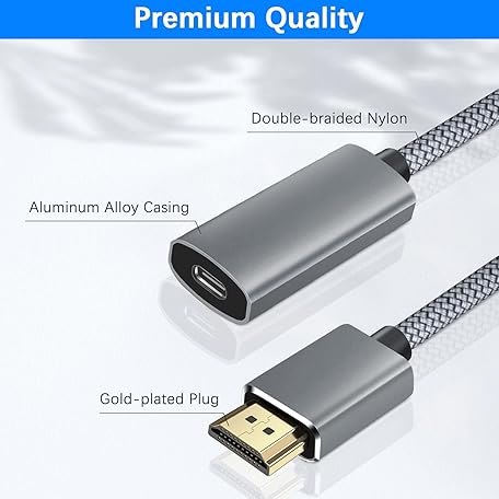 Mua BASESAILOR HDMI Male to USBC Female Cable Adapter with Power ...