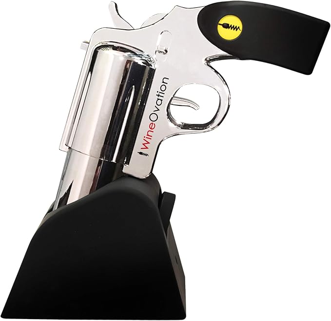 WineOvation Electric Gun Wine Bottle Opener with Foil Cutter for Gun ...