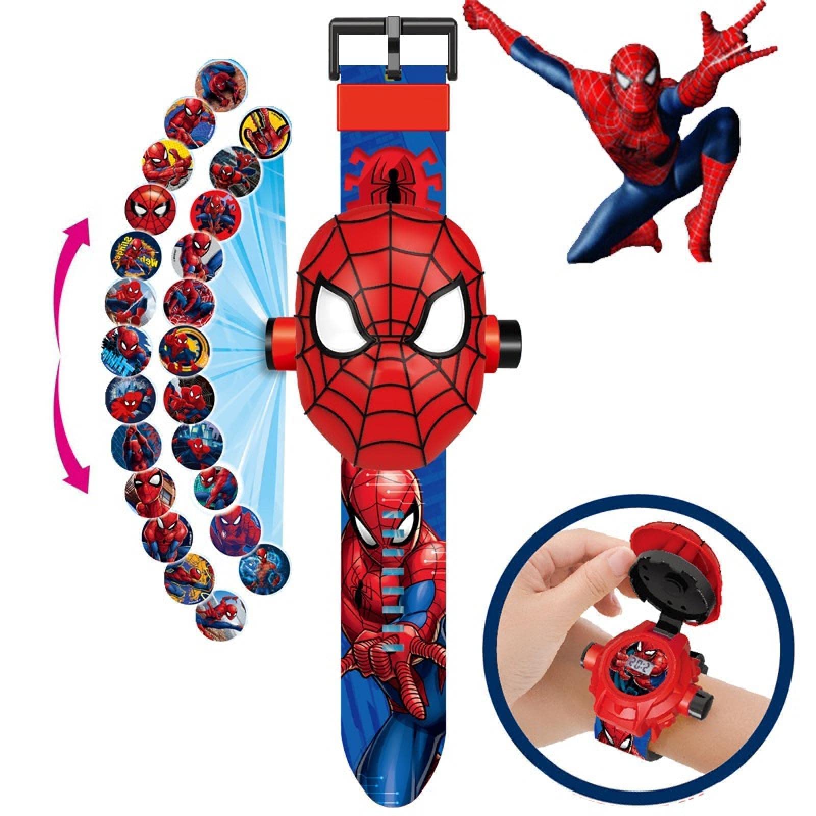 Mua 24 Superhero Characters Spiderman Clock Projector, Spiderman ...