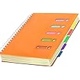 Amazon.com : 5 Subject Notebook 8.5 x 11 Large Spiral Notebook with ...