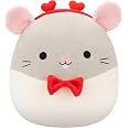 Amazon.com: Squishmallows Original 14in Rusty The Grey Rat with Heart ...