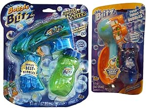 Amazon.com: Blitz See Through Light-Up Bubble Blaster Bubble Making Gun ...