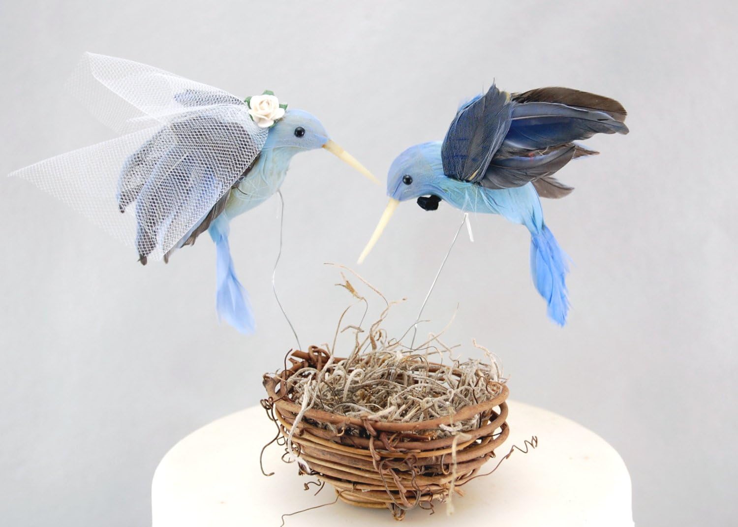 Hummingbird Cake Topper: Humming Bird "Bride and Groom" Wedding Cake ...