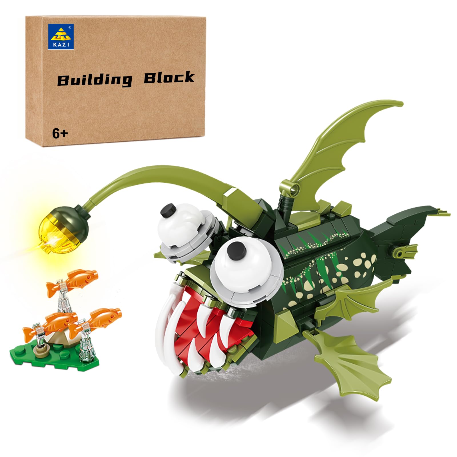 Mua KAZI Deep Sea Creatures,Angler Fish Sea Animal Toys,Figures Set ...