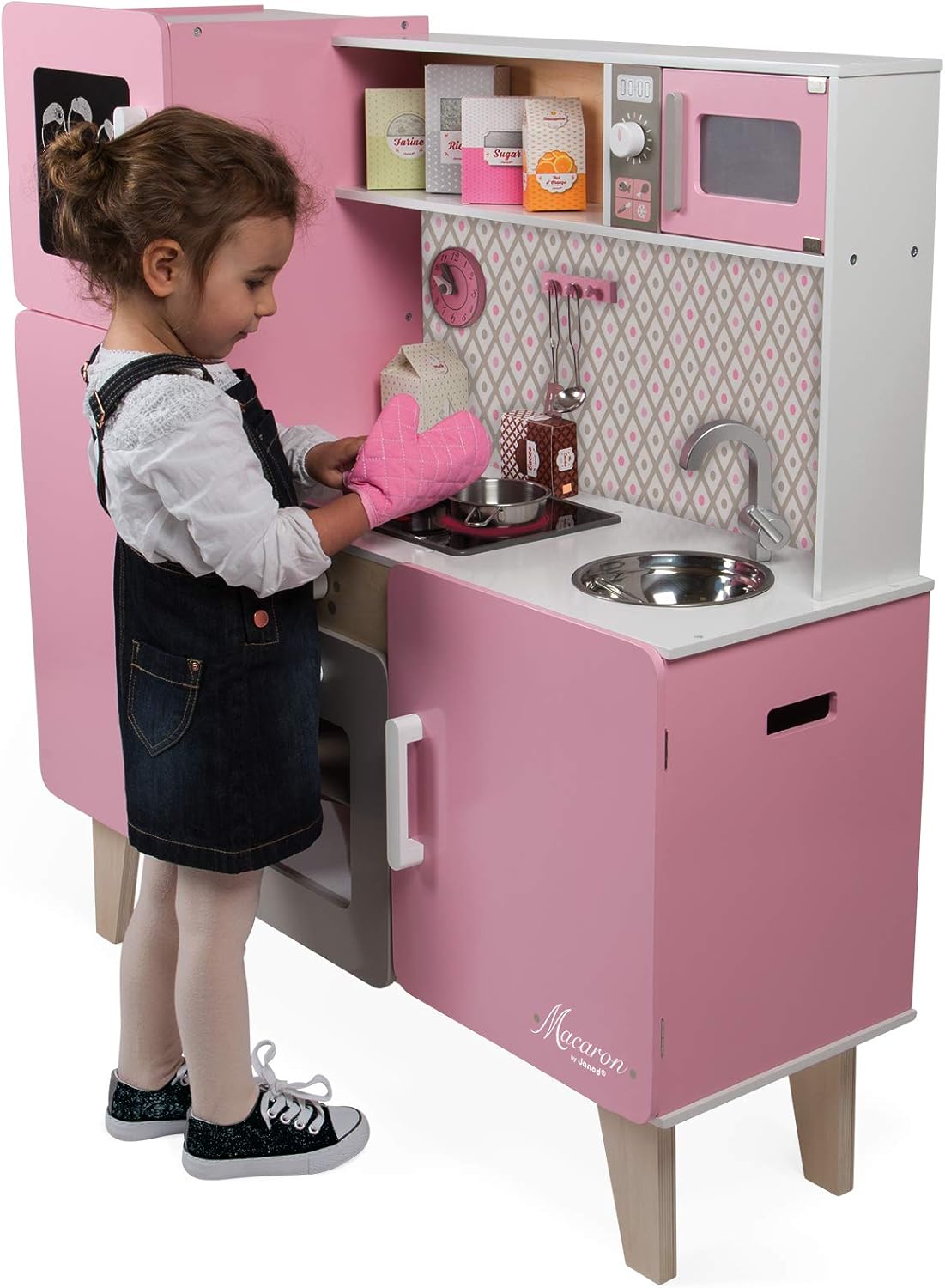 Janod – Macaron Wooden Maxi Cooker for Children – Cooker for Children ...