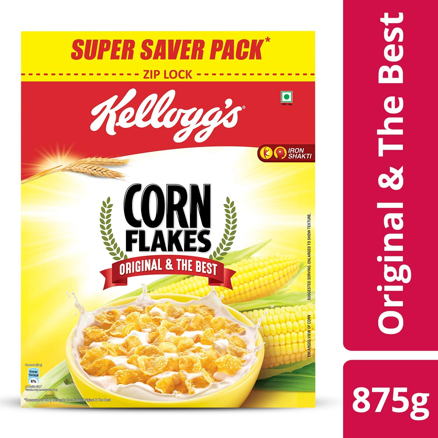 Kellogg's Corn Flakes, 875g At Rs.169/- Only. [MRP - Rs.290/-] - OFFER ...