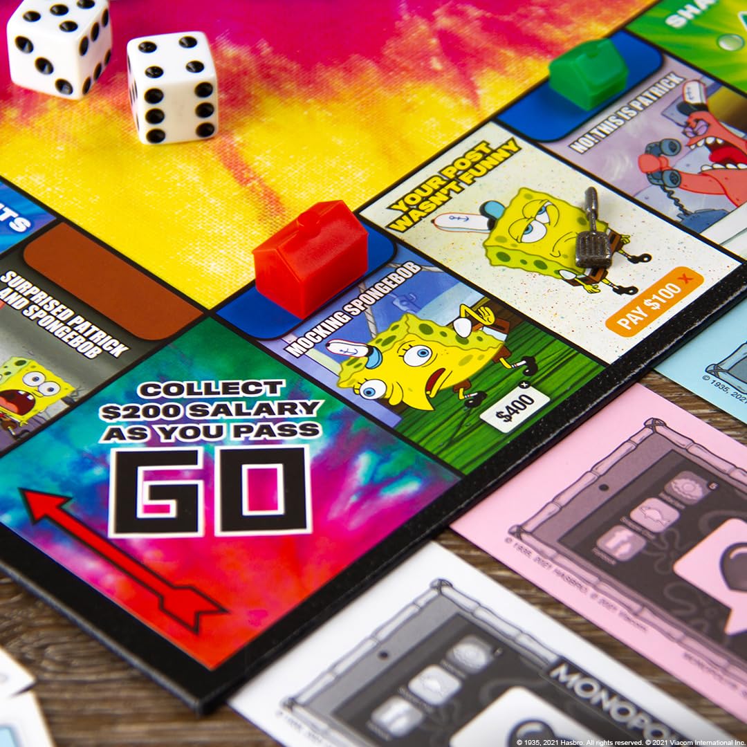 Mua MONOPOLY SpongeBob SquarePants Meme Edition | Based on Nickelodeon ...