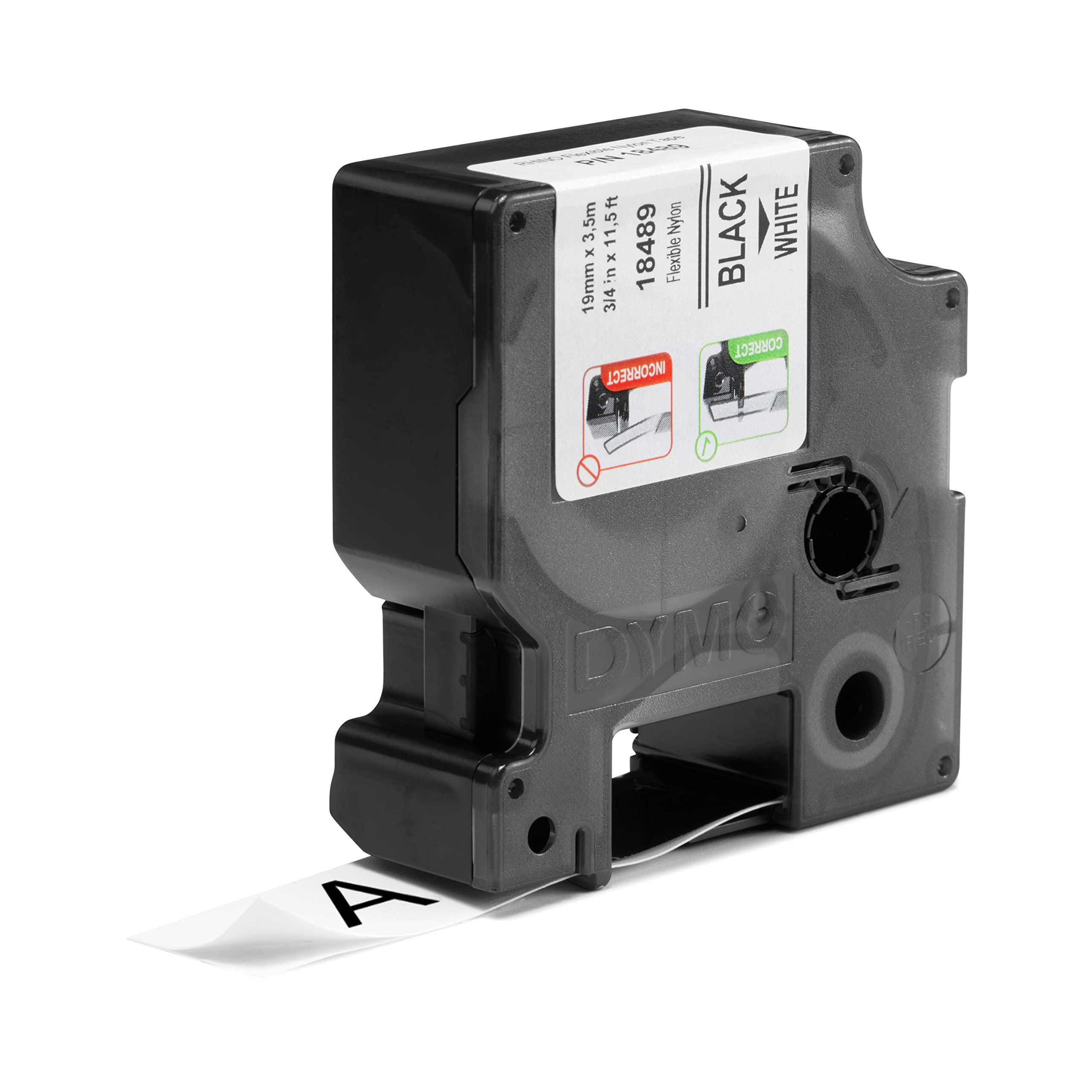 Mua DYMO Rhino Industrial Flexible Nylon Labels, 3/4" x 11.5', Black ...