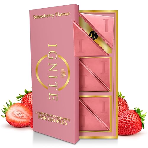 Ignite Chocolate Bars - Premium Strawberry flavor Chocolate Squares for ...