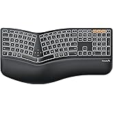 Amazon.com: Backlit Bluetooth Ergonomic Keyboard, ProtoArc EK01 Plus ...